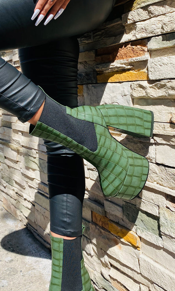 SAFARI VERDE CROC - SALE% - MY SHOES MEXICO